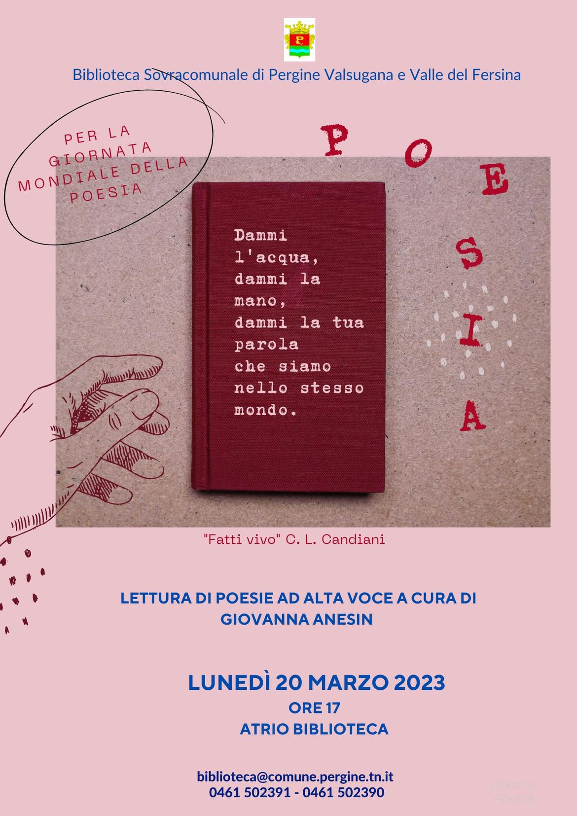 Lettura di poesie ad alta voce - Trentino Cultura